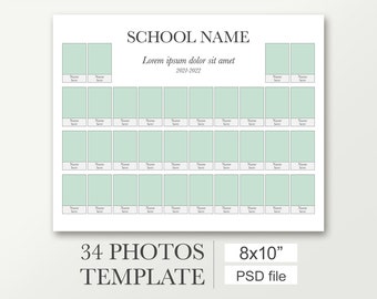 Group Class Photo Template - Etsy