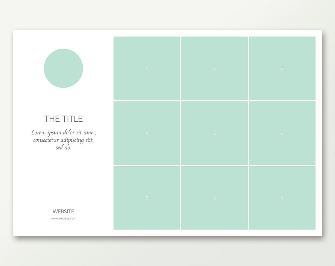 Marketing Template 4x6 Photo Card Collage Promo Card - Etsy