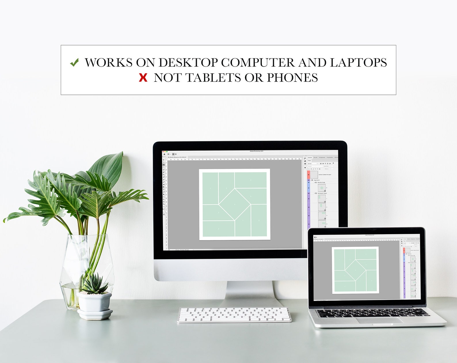 20x20 Photo Layout for 9 Pictures. Photo Collage. This Digital - Etsy