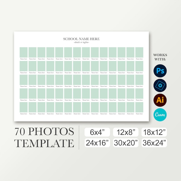 Graduation Poster Picture Template - Etsy