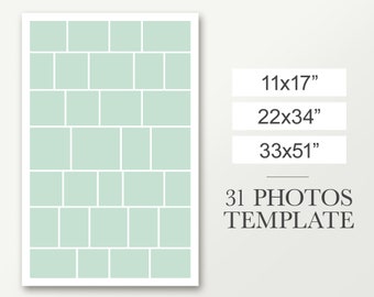 12x12 Photo Collage Template for 12 Pictures Photo Collage - Etsy