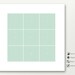 32x32 Photo Collage Template for 9 Pictures, Photo Collage Template - Etsy