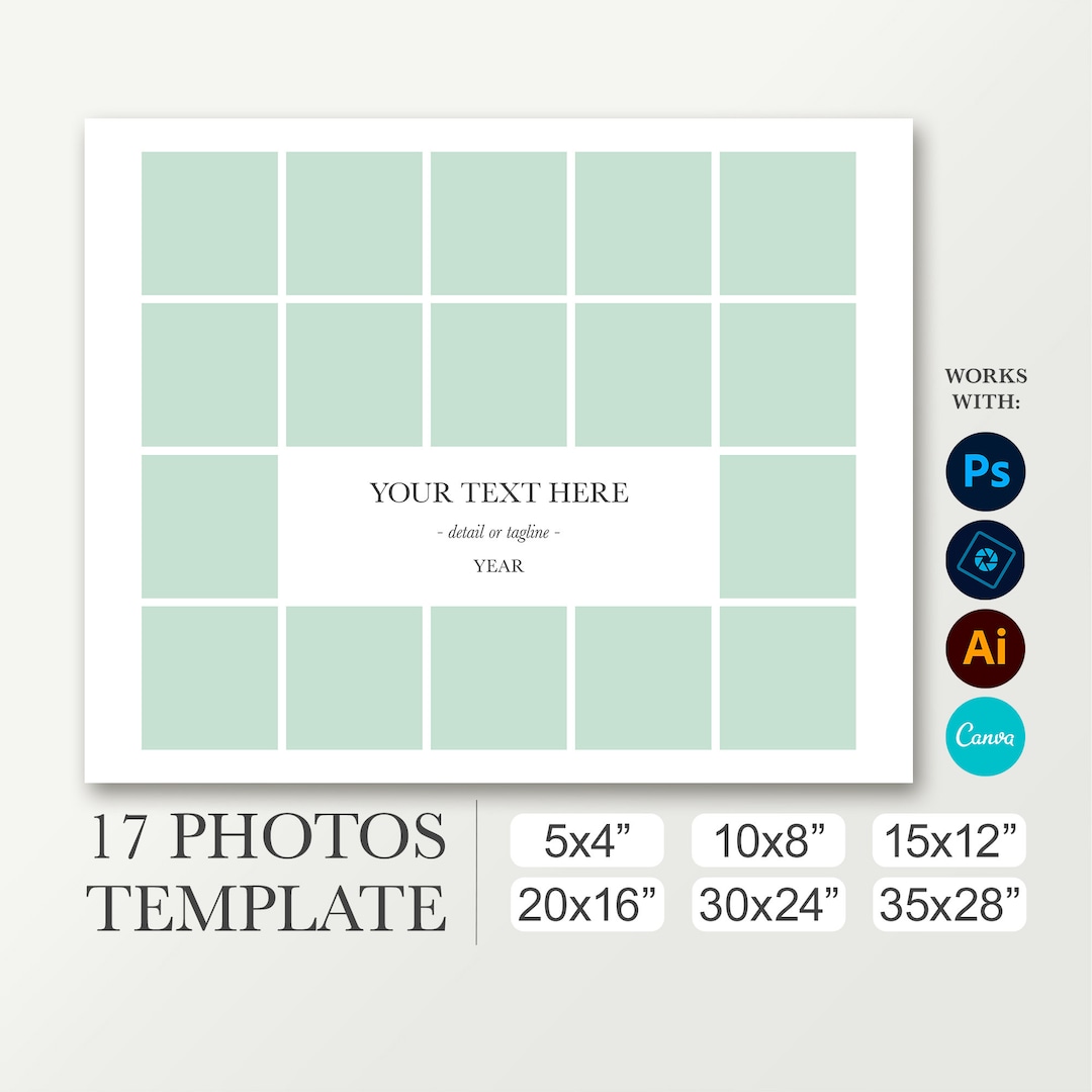 Class Board 17 Photos. Classmate. School Template 8x10, 16x20, 24x30 ...