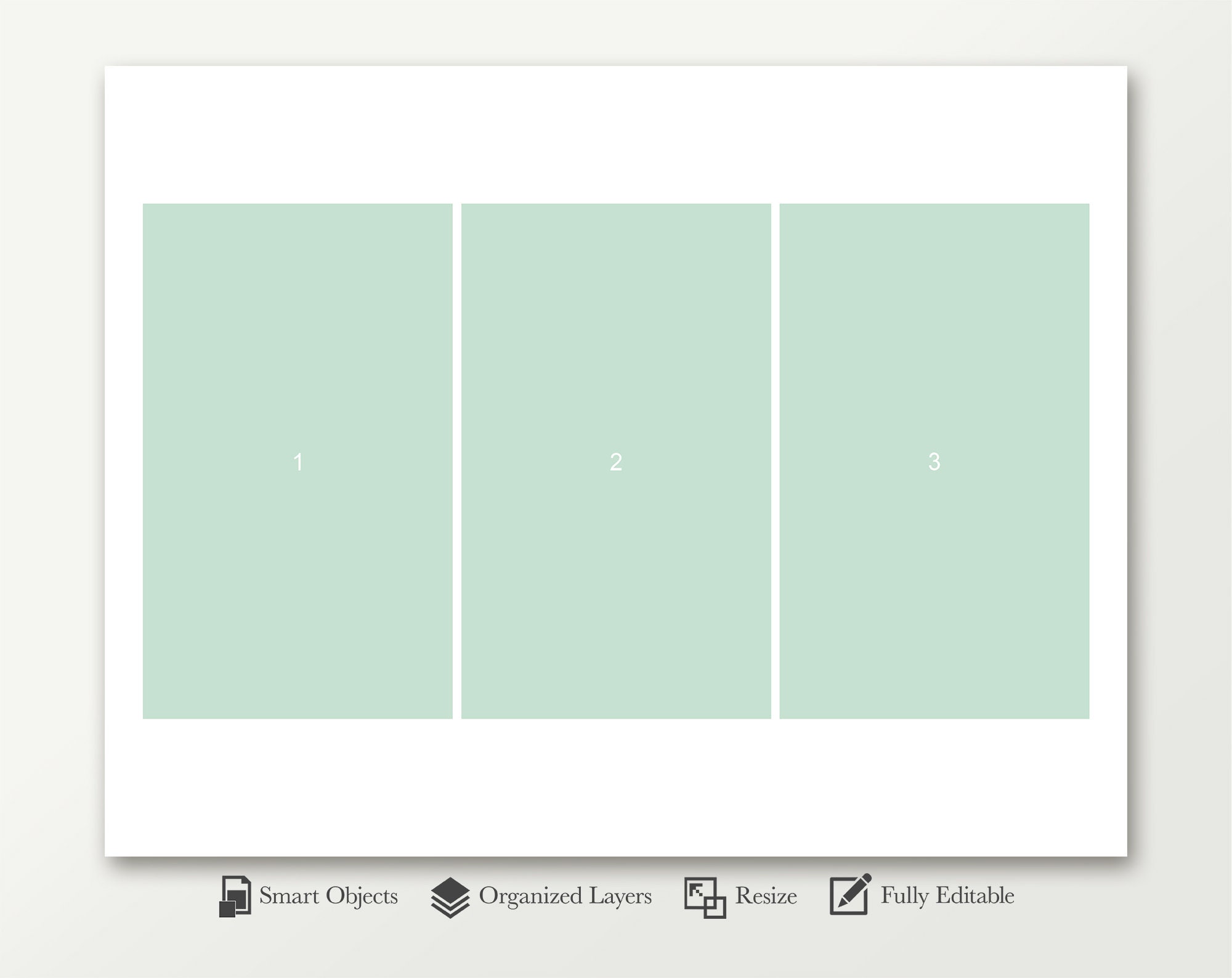 8.5x11 Photo Collage Template for 3 Pictures -, Photo Collage Template ...