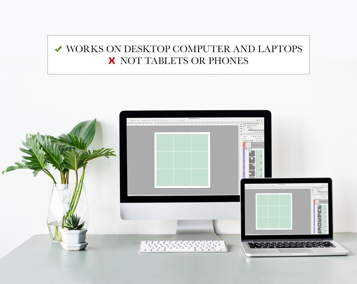 Square Storyboard Template for 9 Photos. Birthday Collage. - Etsy