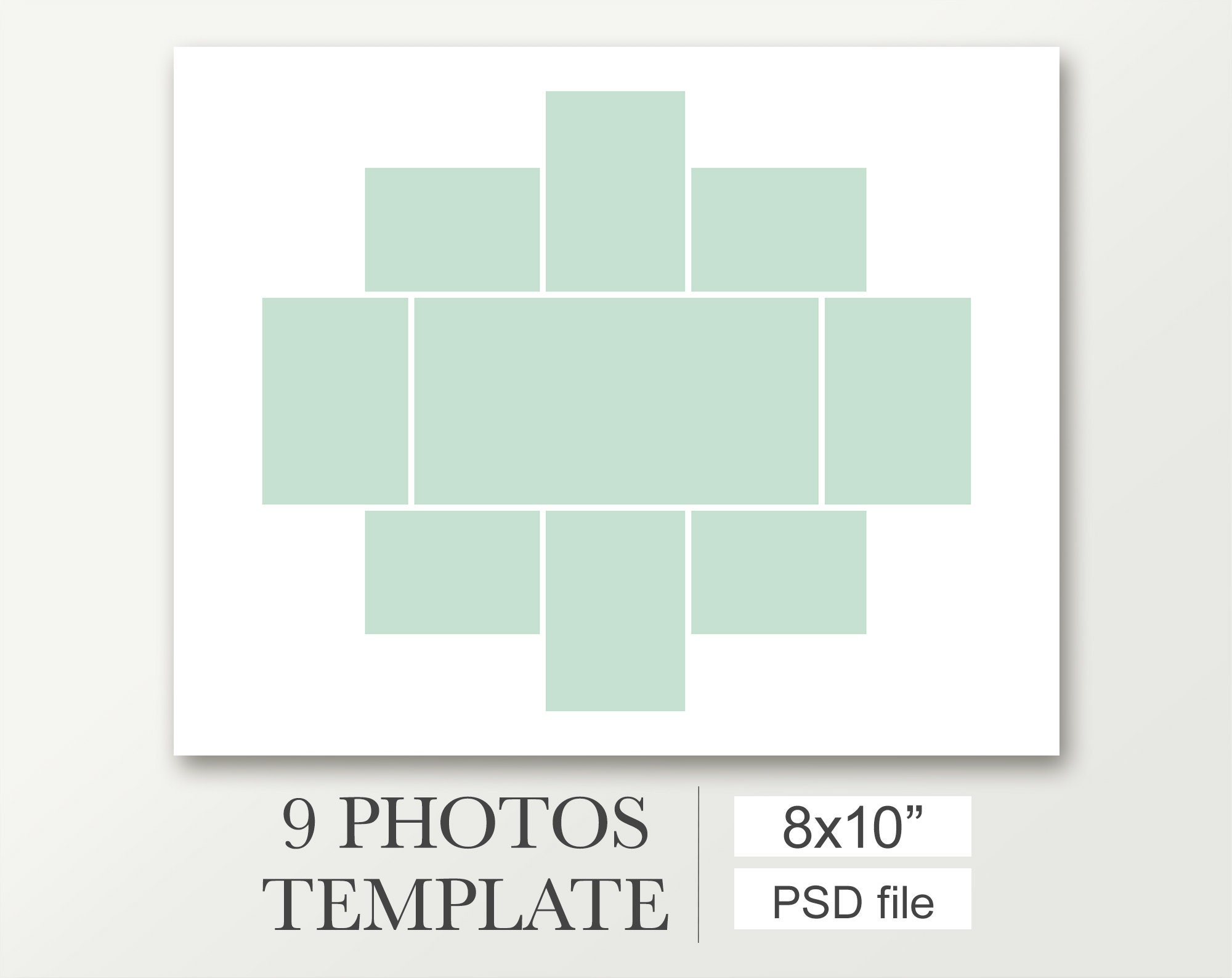 8x10 Birthday digital collage for 9 photos photo collage | Etsy