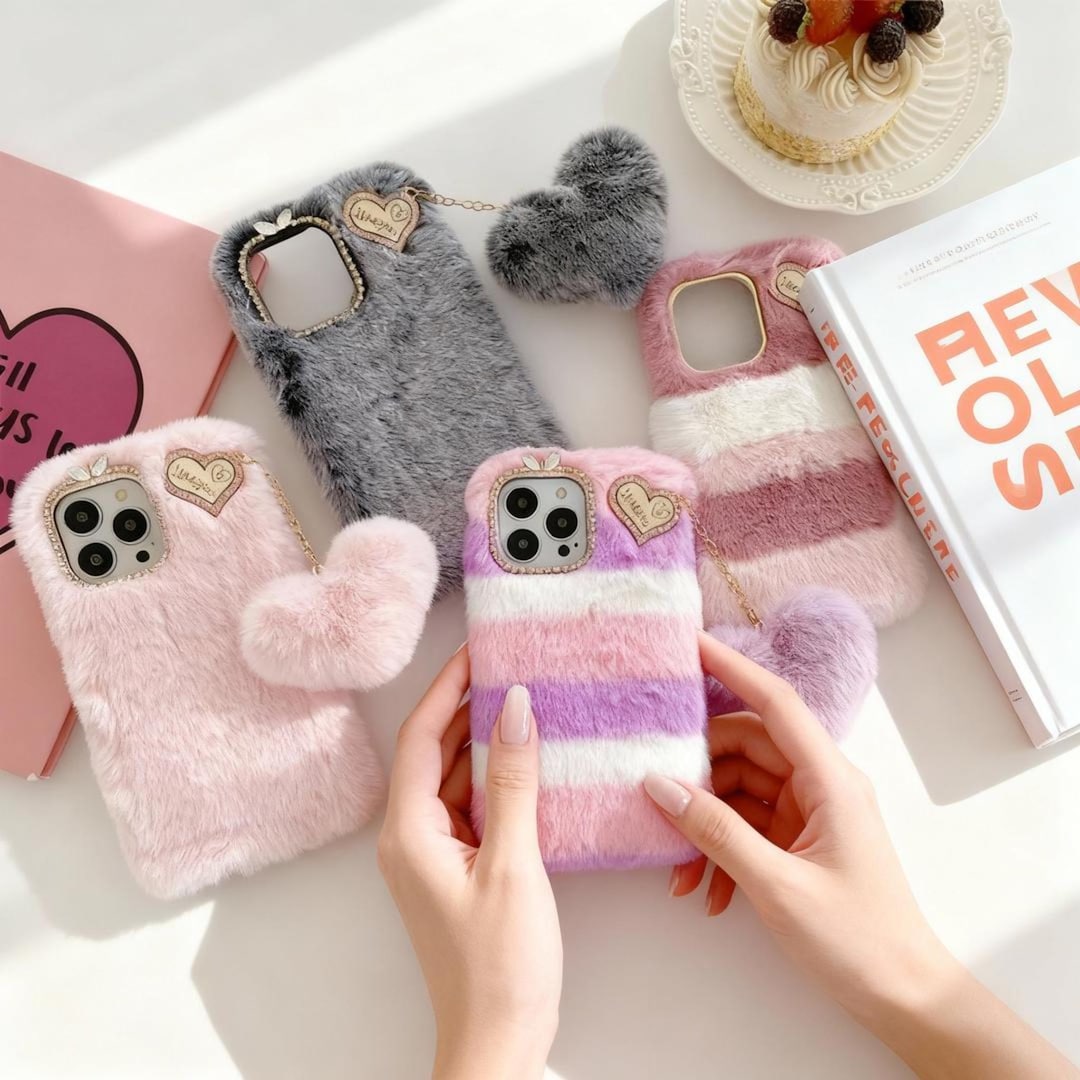 Fluffy iPhone Case | Cozy Plush Cover for iPhone - Etsy