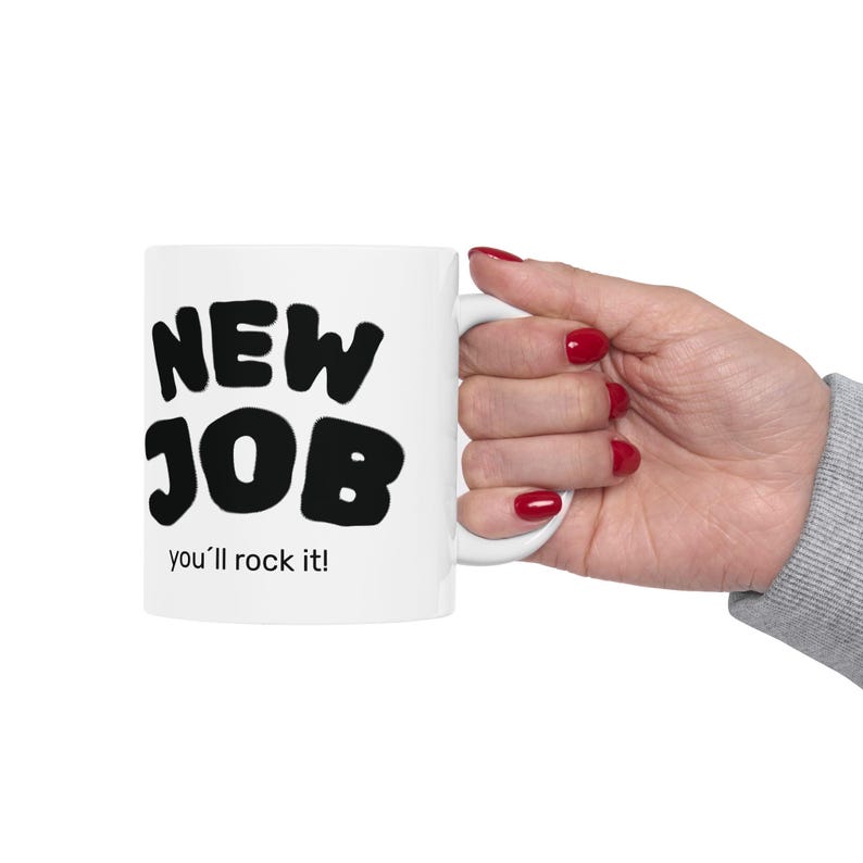 New Job Mug – Motivational Coffee Cup, You'll Rock It Quote - Etsy