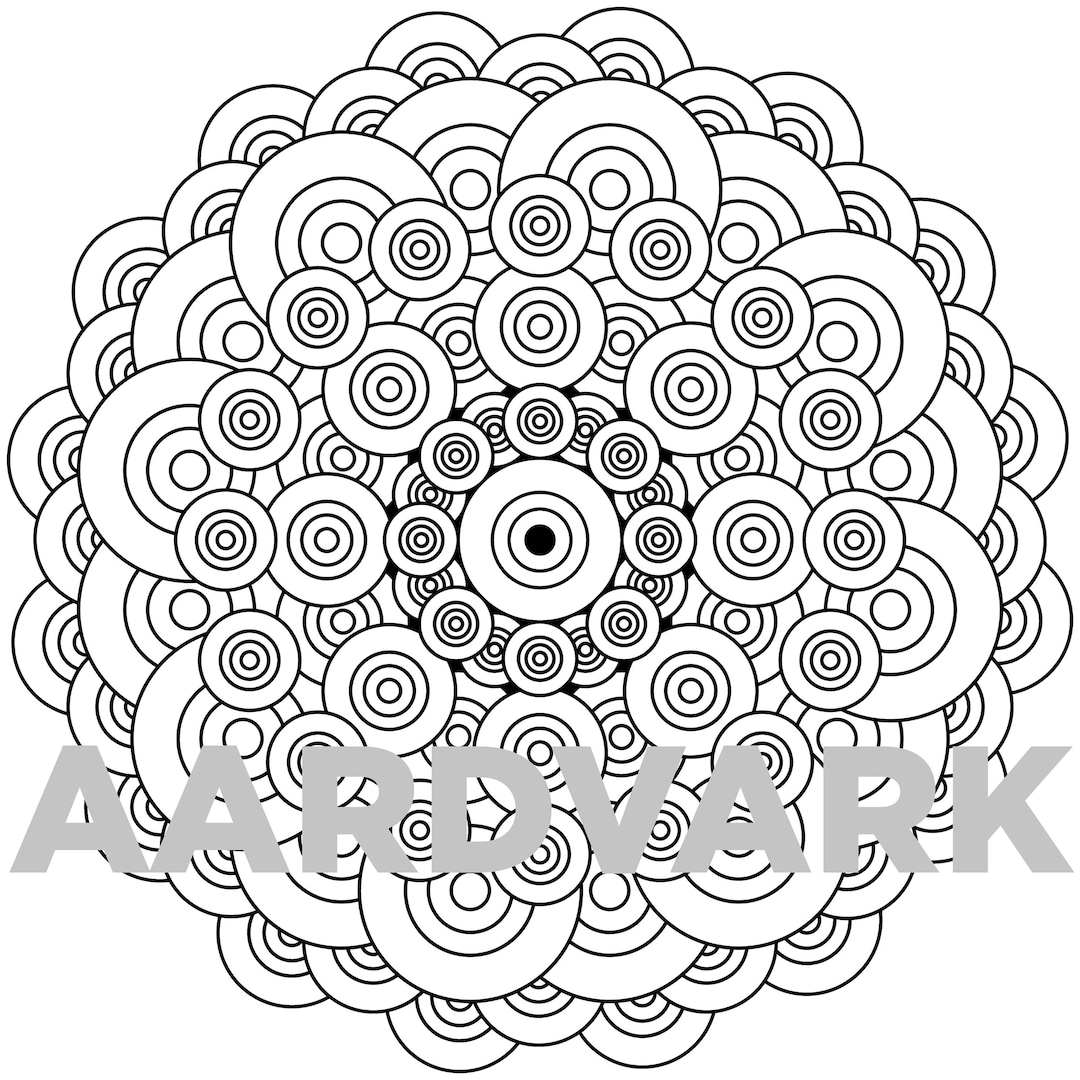 Evil Eye Mandala Colouring Pages - Etsy