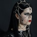 COUNTESS Black ~ Spike Wreath Headdress Chain Face Harness/jewerly - Etsy