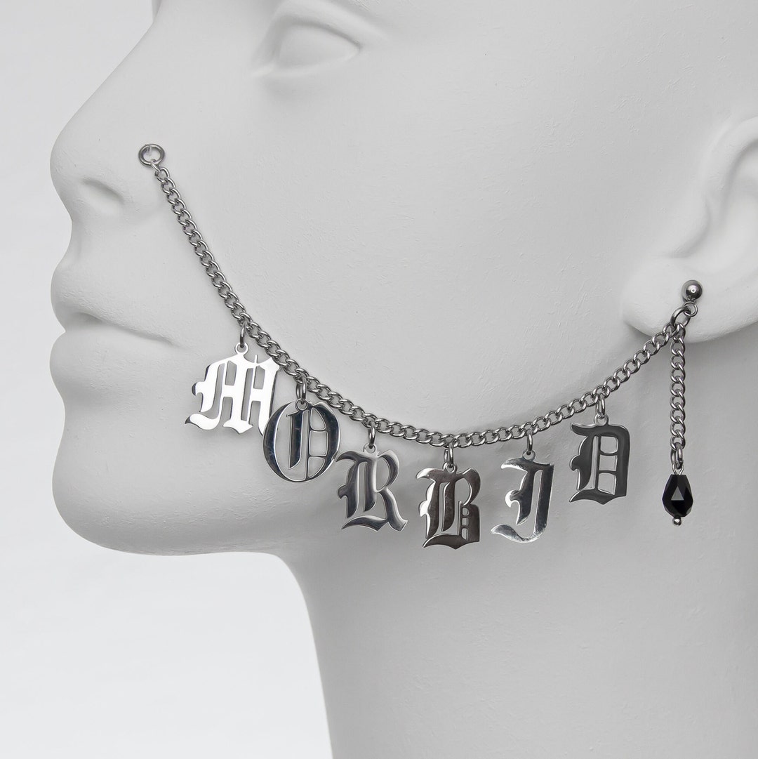 MORBID - DODGY GOTHS Nose to Ear Chain - Etsy