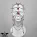 COUNTESS Red ~ Spike Wreath Headdress Chain Face Harness/jewerly - Etsy