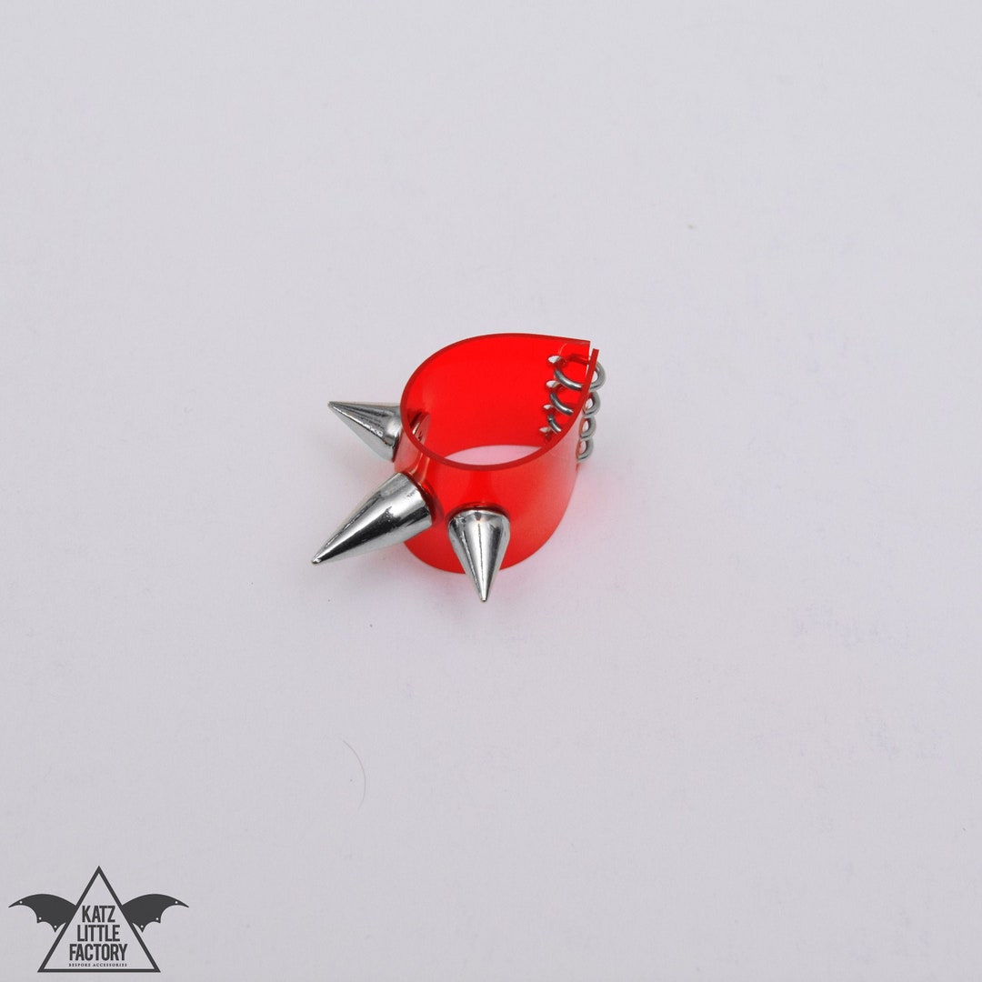 THISTLE Star Duster Spike Ring Translucent Red - Etsy