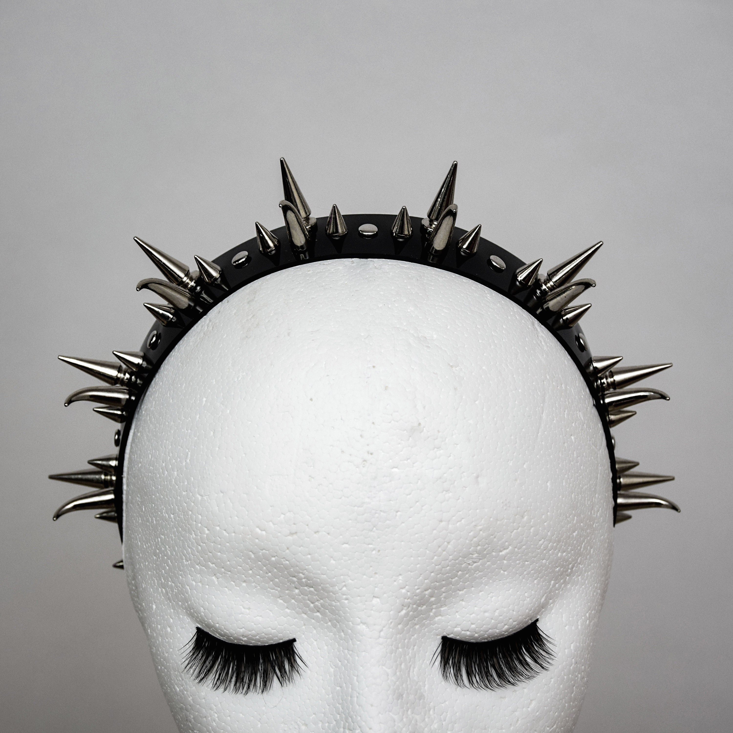 COUNTESS Headband Spike and Studs Gothic Headpiece - Etsy