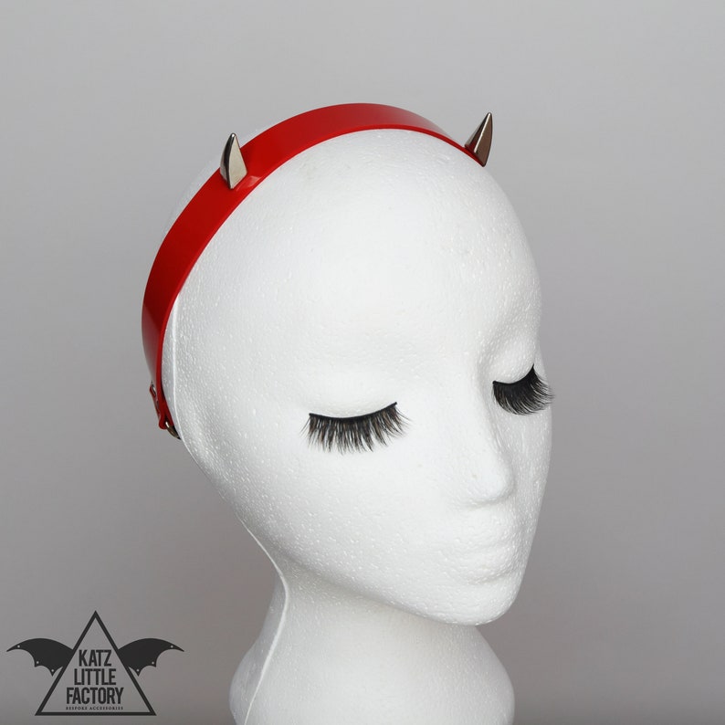 Devil Headband in Red - Etsy