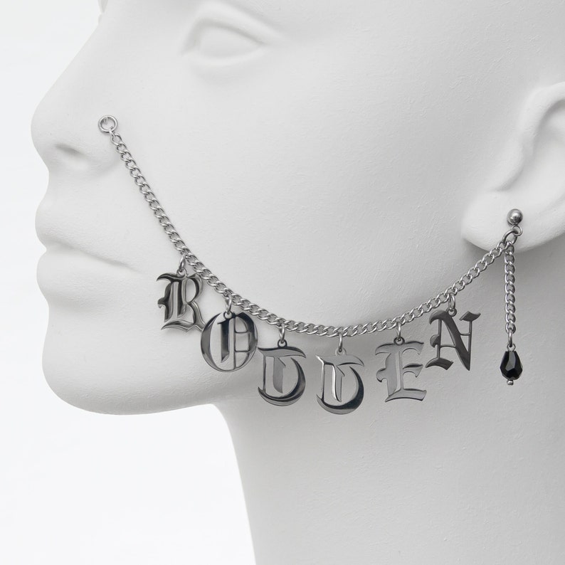 ROTTEN - DODGY GOTHZ Nose to Ear Chain - Etsy