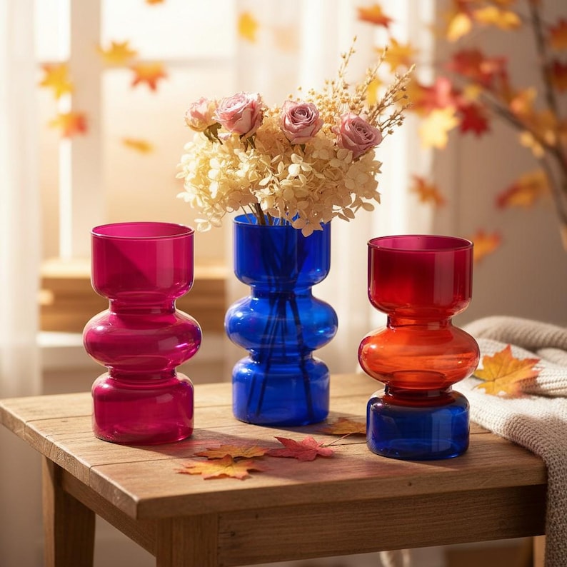 Nordic DIY Glass Vase – Hydroponic Plant Holder, Tabletop Flower ...