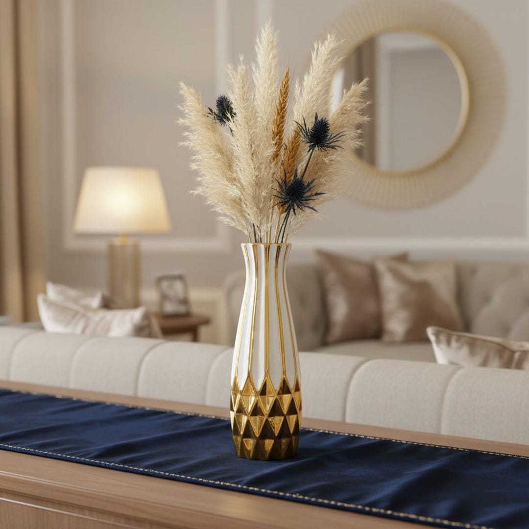 30cm Water Gold Ceramic Vase – Luxury Home Decor - Etsy