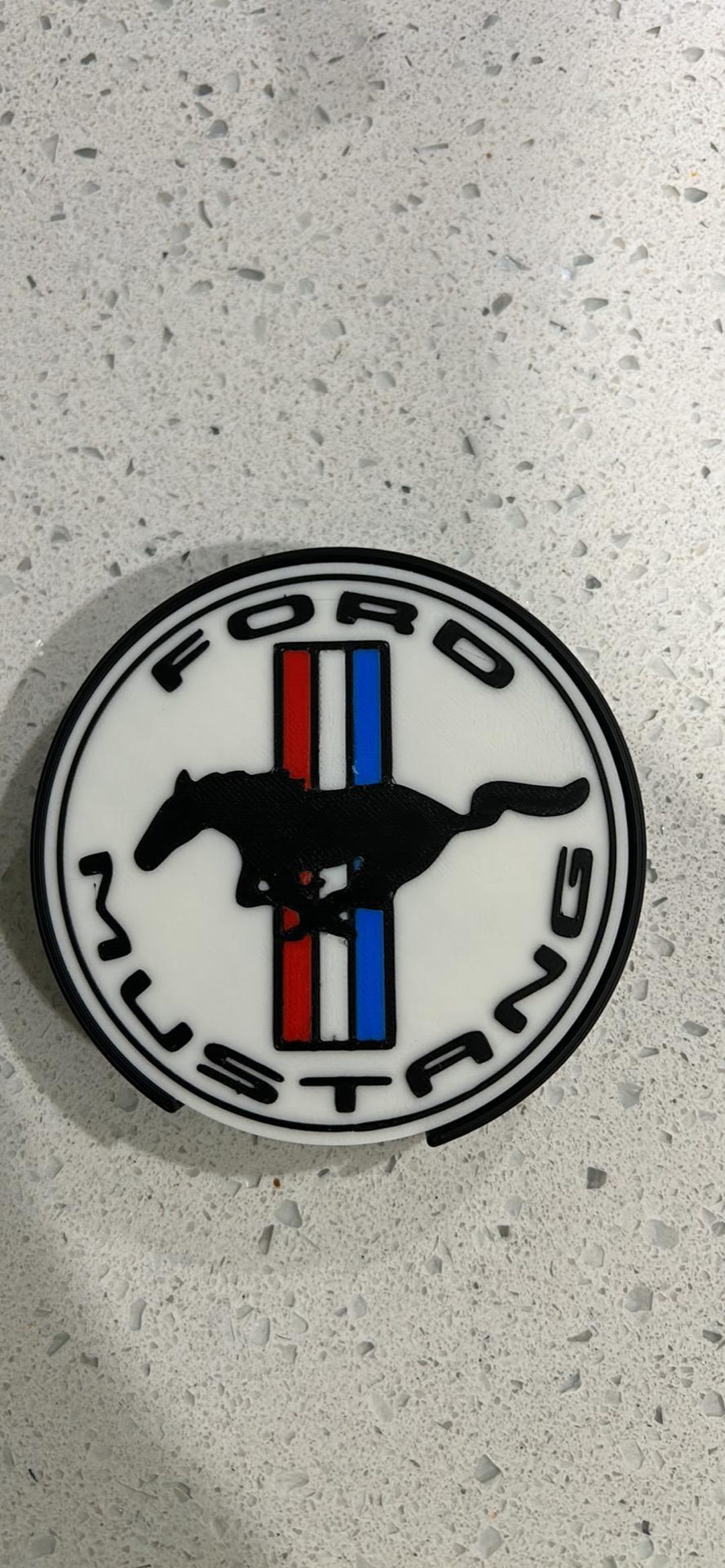 Custom Ford Mustang Drink Coaster Set With Holder (set of 4) - Etsy