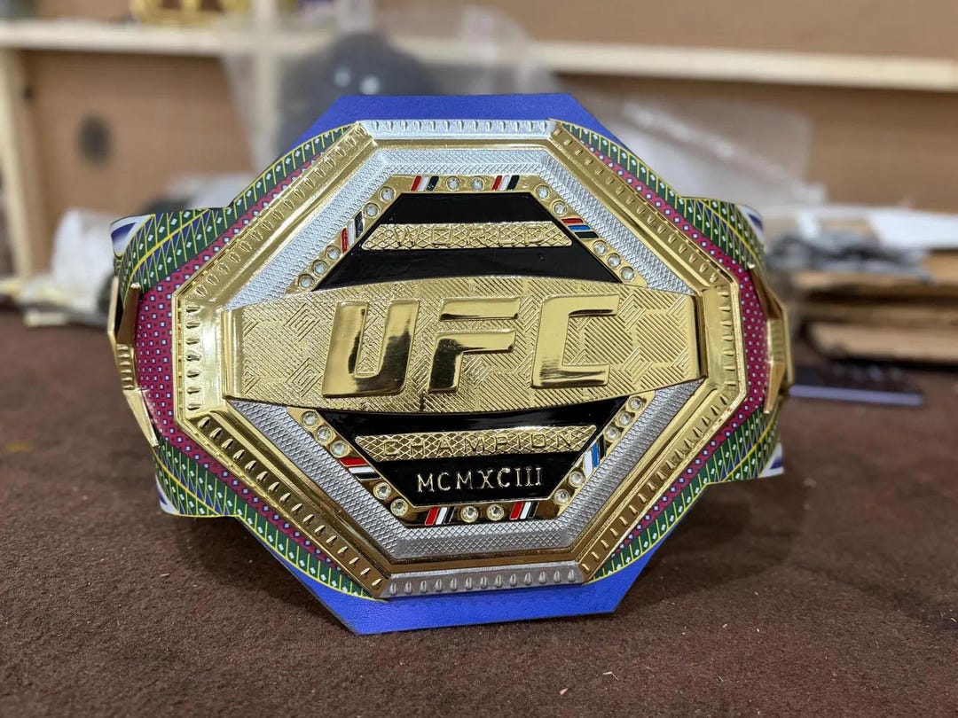 Custom MMA World Champion Belt Replica | Fan-made UFC Tribute ...