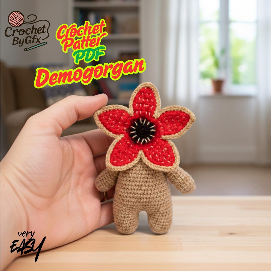 Demogorgon Crochet Pattern | Stranger Season | Easy DIY Amigurumi ...