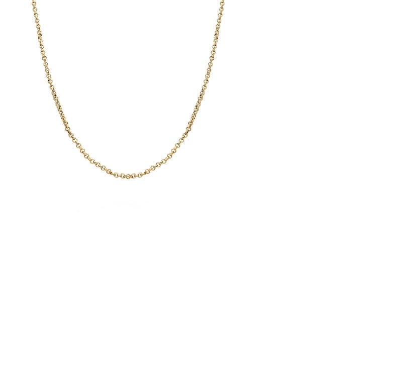 Small Rope Chain Necklace (gold) - Etsy