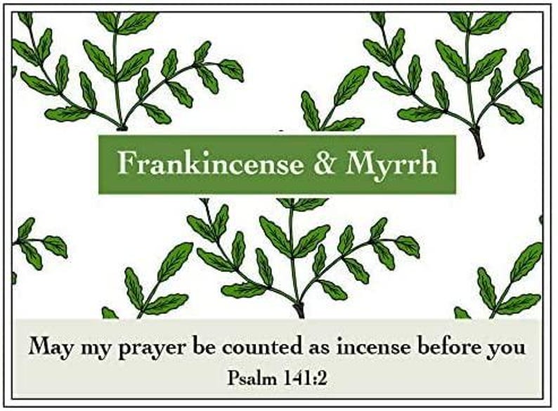 Frankincense and Myrrh Holy Jerusalem Aromatic Resin Incense in a Gift ...