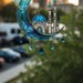 Blue Crescent Moon Mosque Stained Suncatcher Window Hanging Islamic ...
