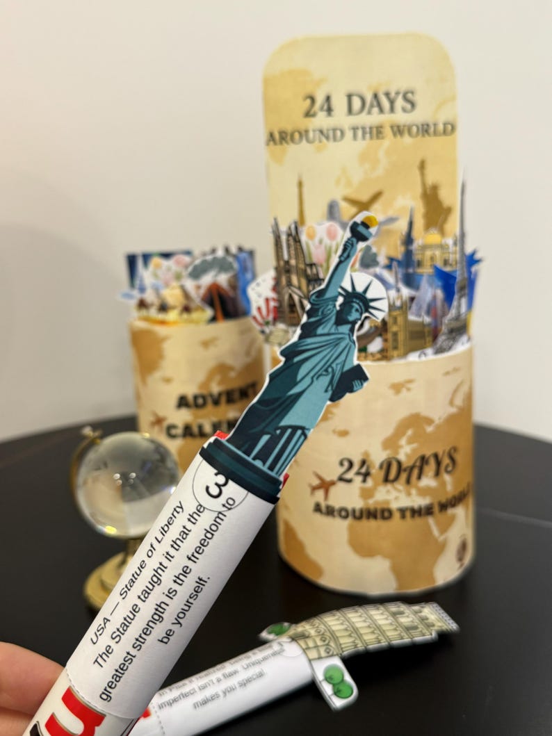 24 Days Around the World Advent Calendar for Teachers,kids,classroom ...