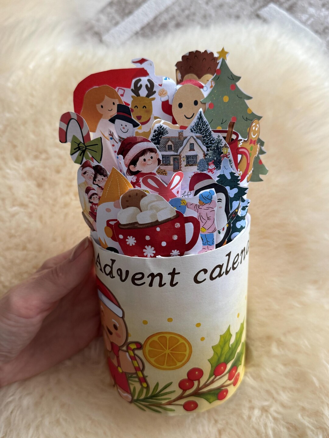 DIY Duplo Advent Calendar PDF Template for Printing , Daughter/son ...