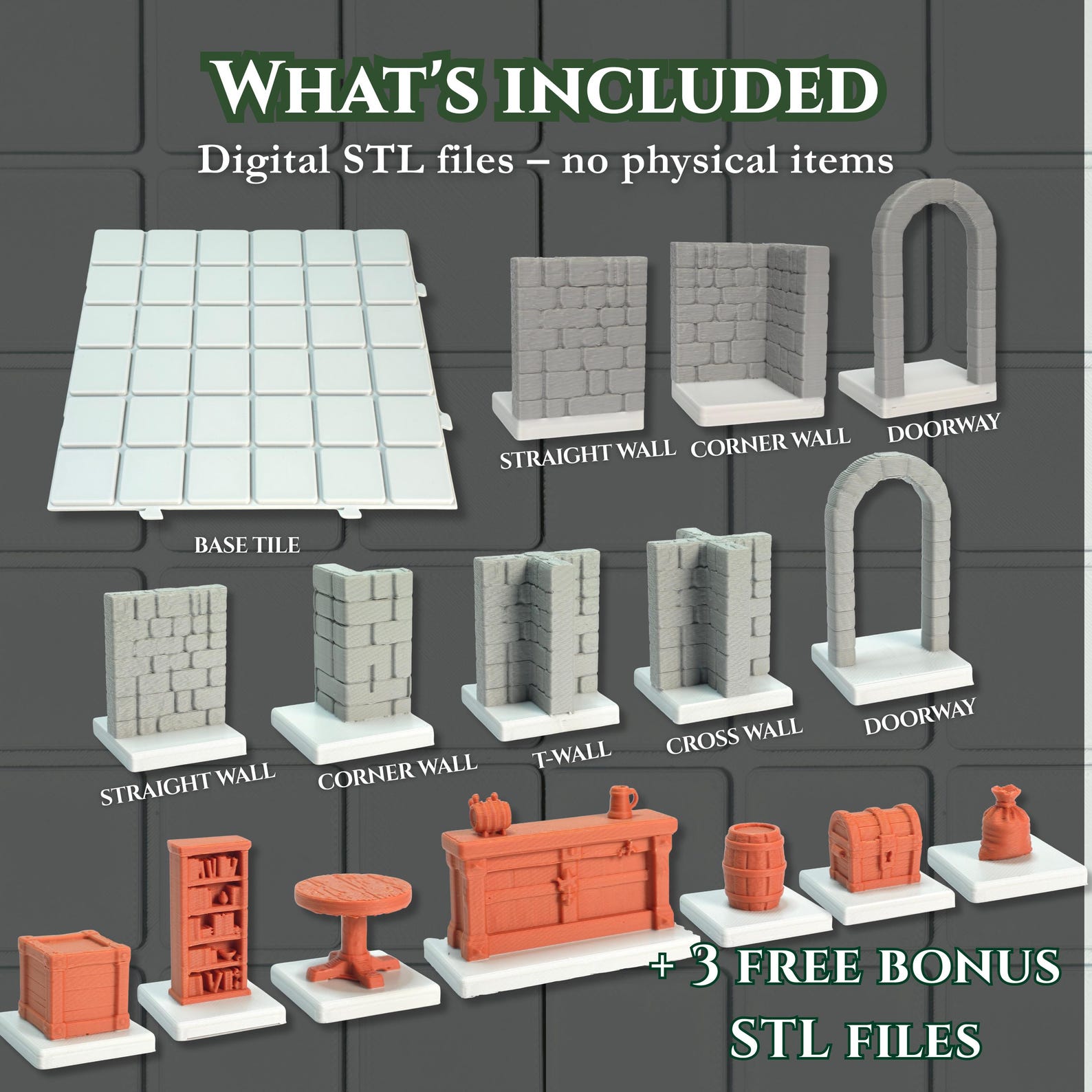 STL MEGA BUNDLE – Dungeon Builder (classic + Flex Systems) + Tavern ...