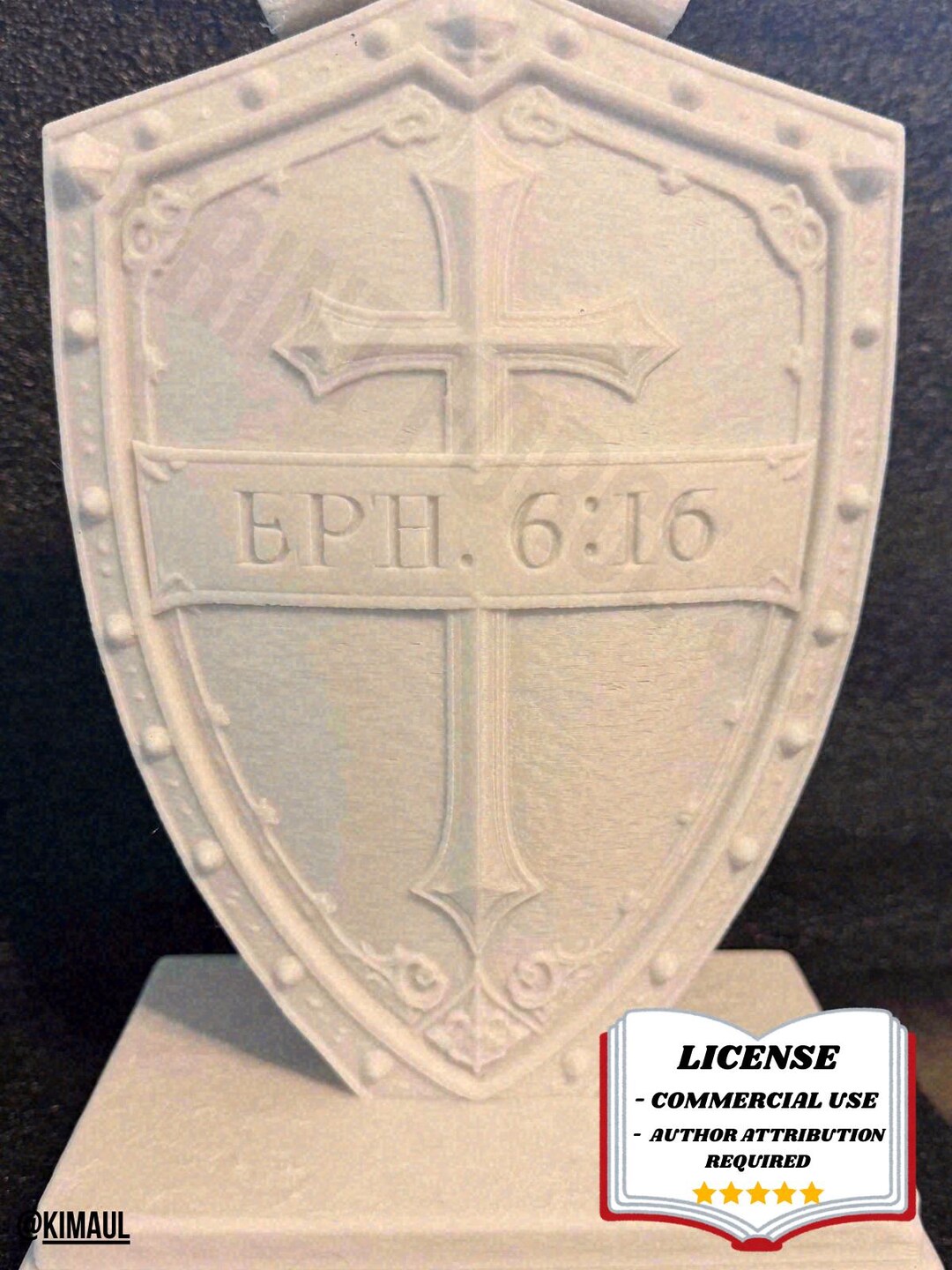 SHIELD OF FAITH, Christian Armor, Paladin Knight, Stand - 3D Printing ...