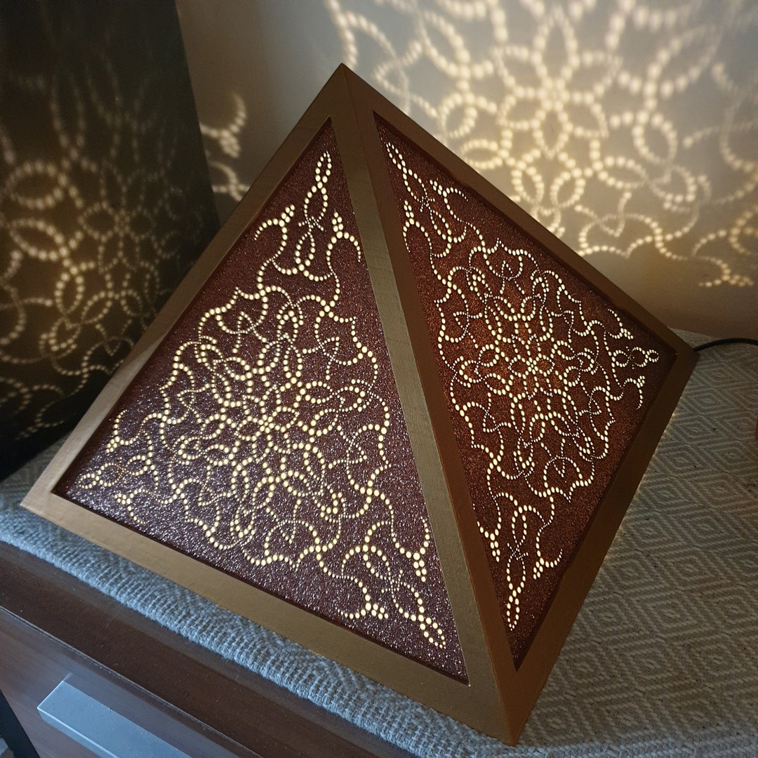 Pyramid LED Lamp Autumnsun - Etsy
