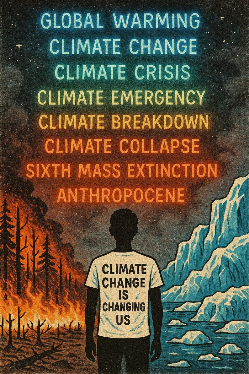 Anthropocene Poster – Climate Change Educational Art Print – Science ...