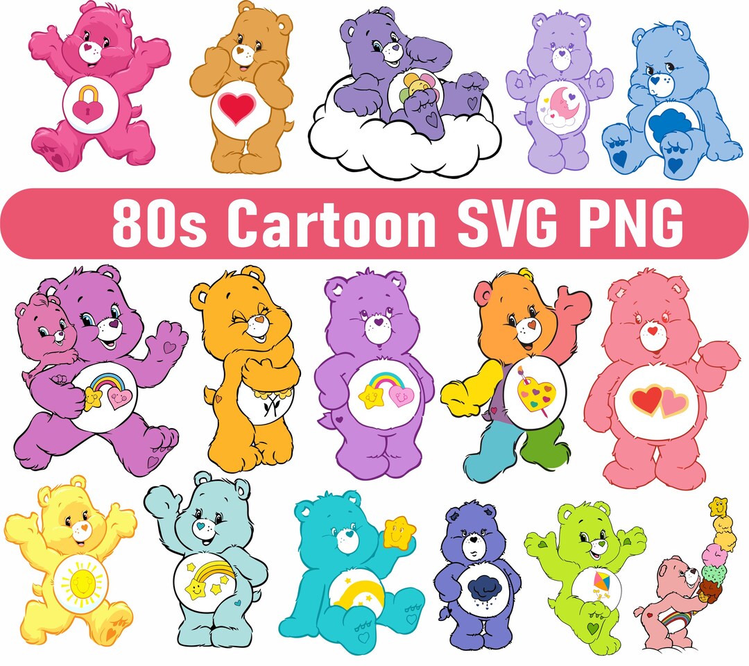 80s Cartoon Character SVG Bundle, 80s Cartoon Character, Retro Clipart ...