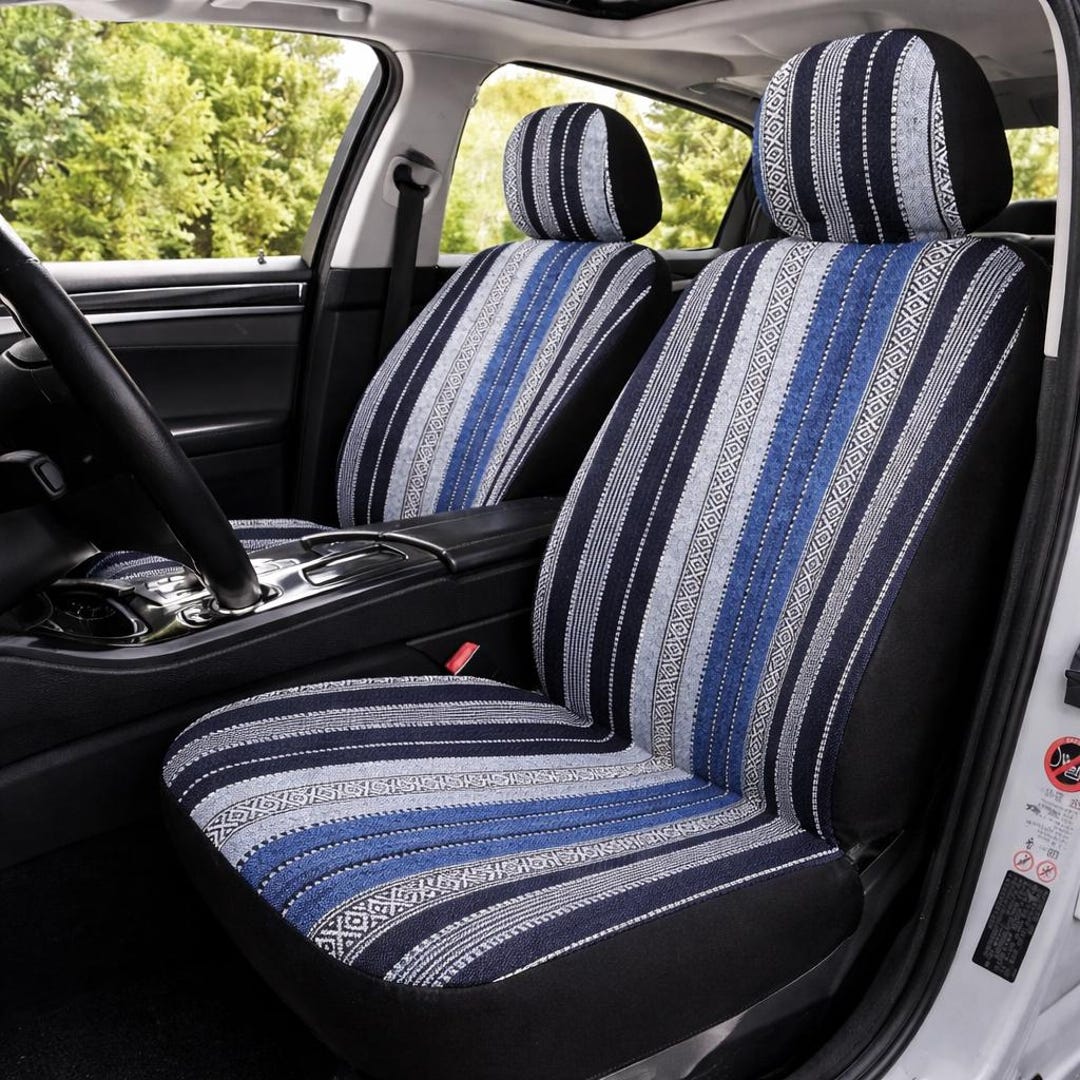Baja Saddle Blanket Car Seat Covers Front Set, Washable Breathable ...