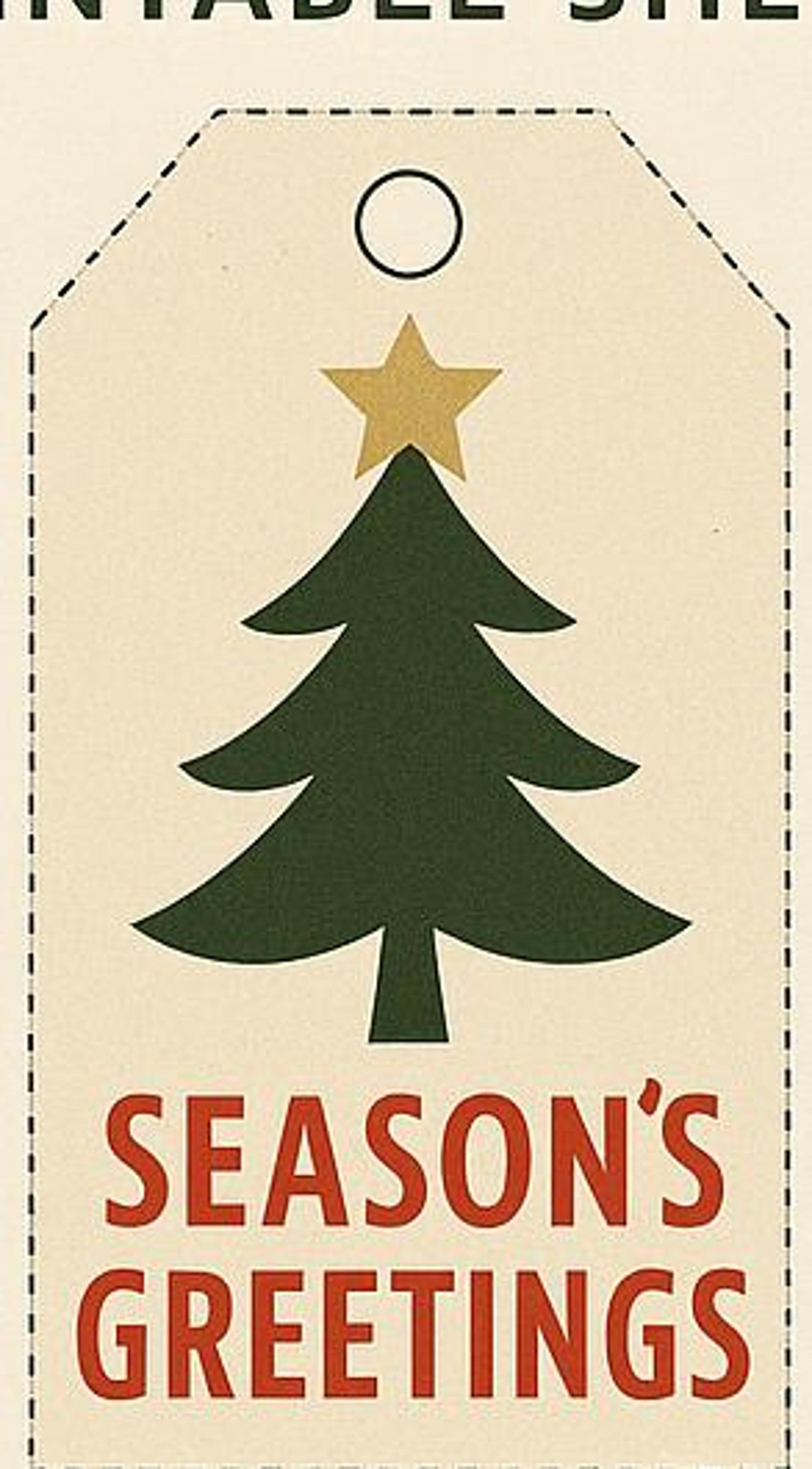Retro Christmas Gift Tags Printable | Vintage Holiday Labels (PDF) - Etsy
