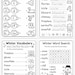 Winter Vocabulary Worksheets for Kids | Winter Spelling, Tracing & Word ...