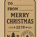 Vintage North Pole Christmas Gift Tags | Rustic Santa Labels (instant ...