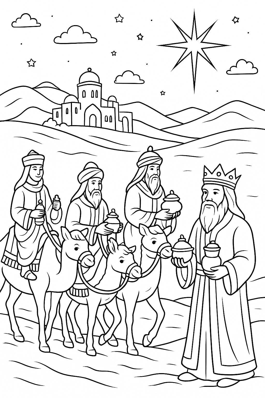 Nativity Coloring Pages for Kids | Christian Christmas Coloring Sheets ...