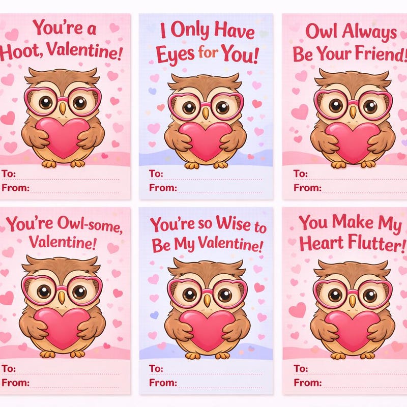 Valentine Owl - Etsy