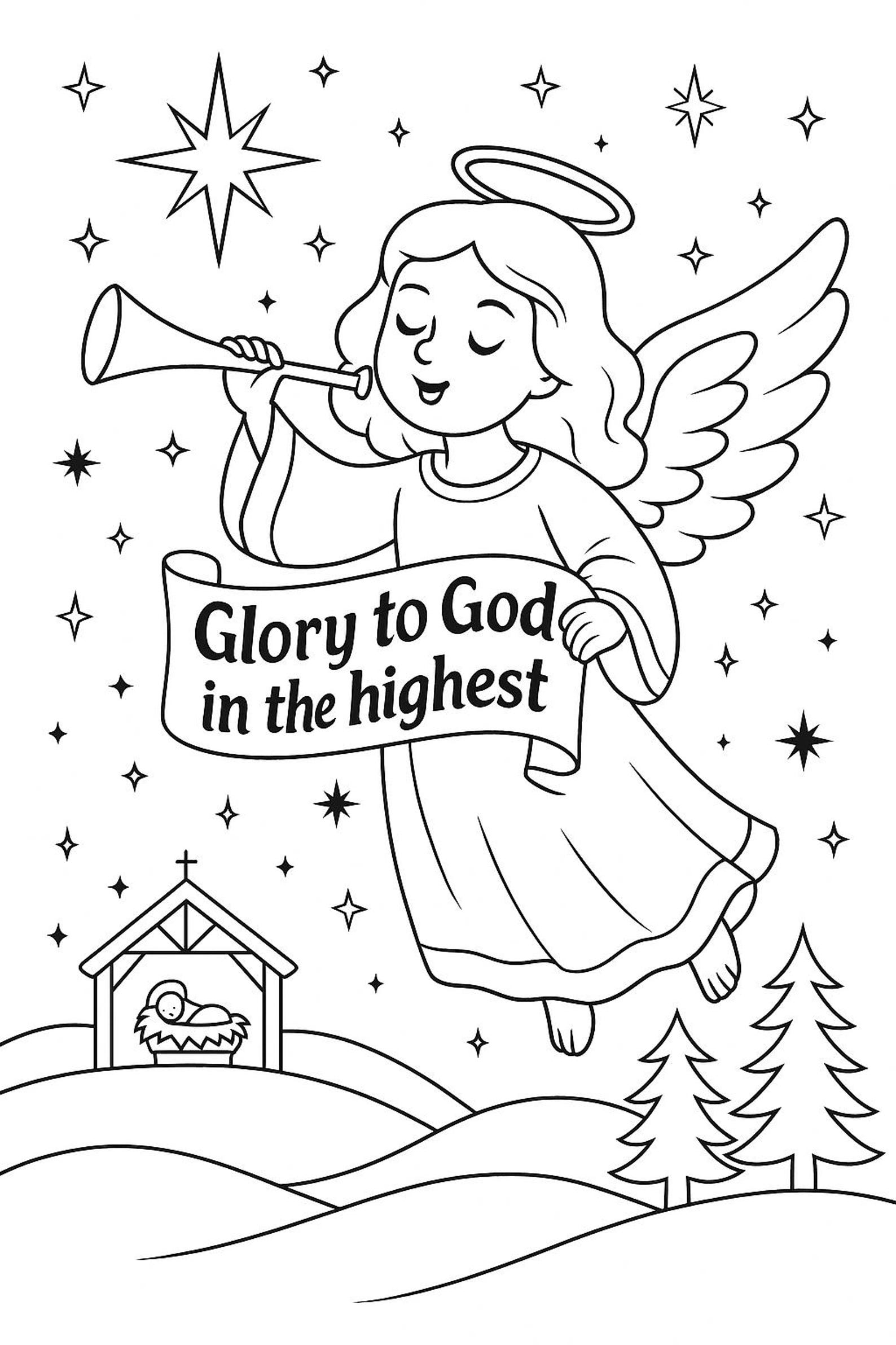 Nativity Coloring Pages for Kids | Christian Christmas Coloring Sheets ...