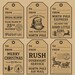 Vintage North Pole Christmas Gift Tags | Rustic Santa Labels (instant ...