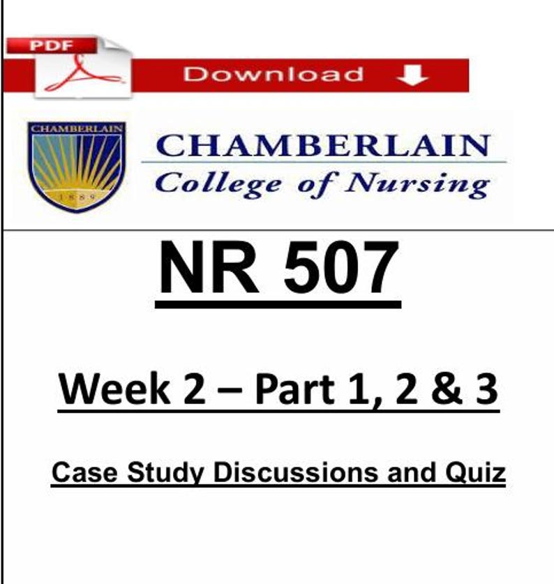 NR 507 Advanced Pathophysiology Study Guide – Weeks 1-5 (2026 Edition ...