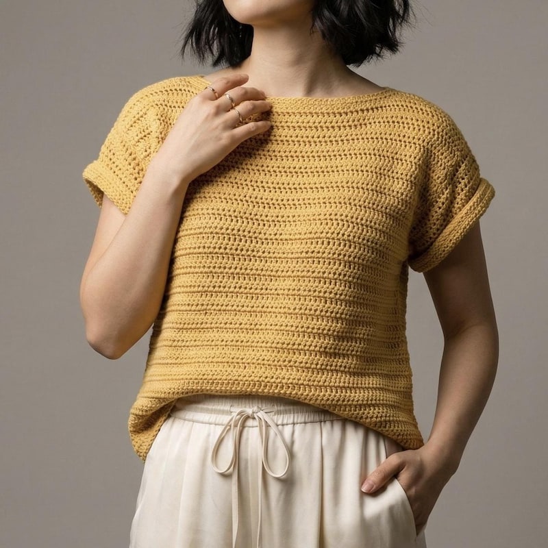 Boxy Tee Crochet - Etsy