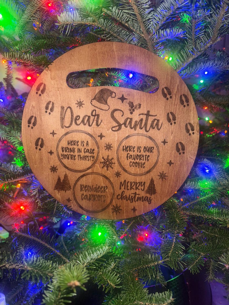Santa Cookie Tray - Etsy