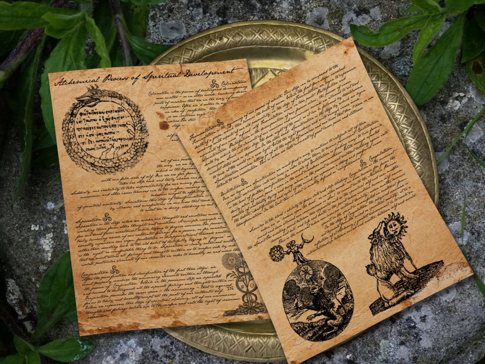 Alchemy Process Art Print Printable Digital Instant Download | Etsy