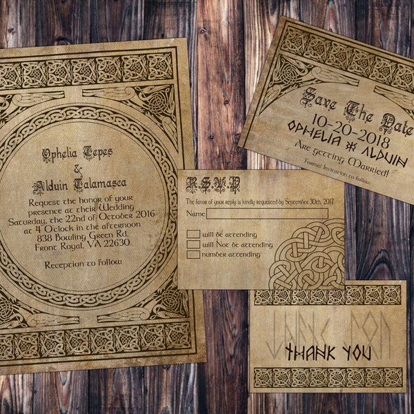 Viking Wedding Program - Etsy