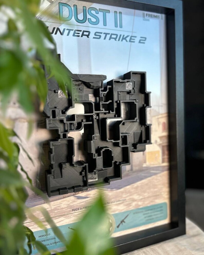 Counter Strike 2 (CS:GO) - 3D ,,dust Ii" Map Collectible A3 Size Poster ...