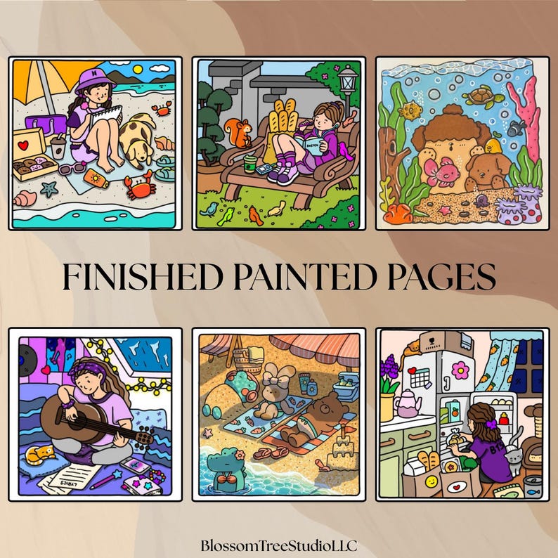 2000+ Pages Mega Bundle, 50 Digital Coloring Books, Bold and Easy ...